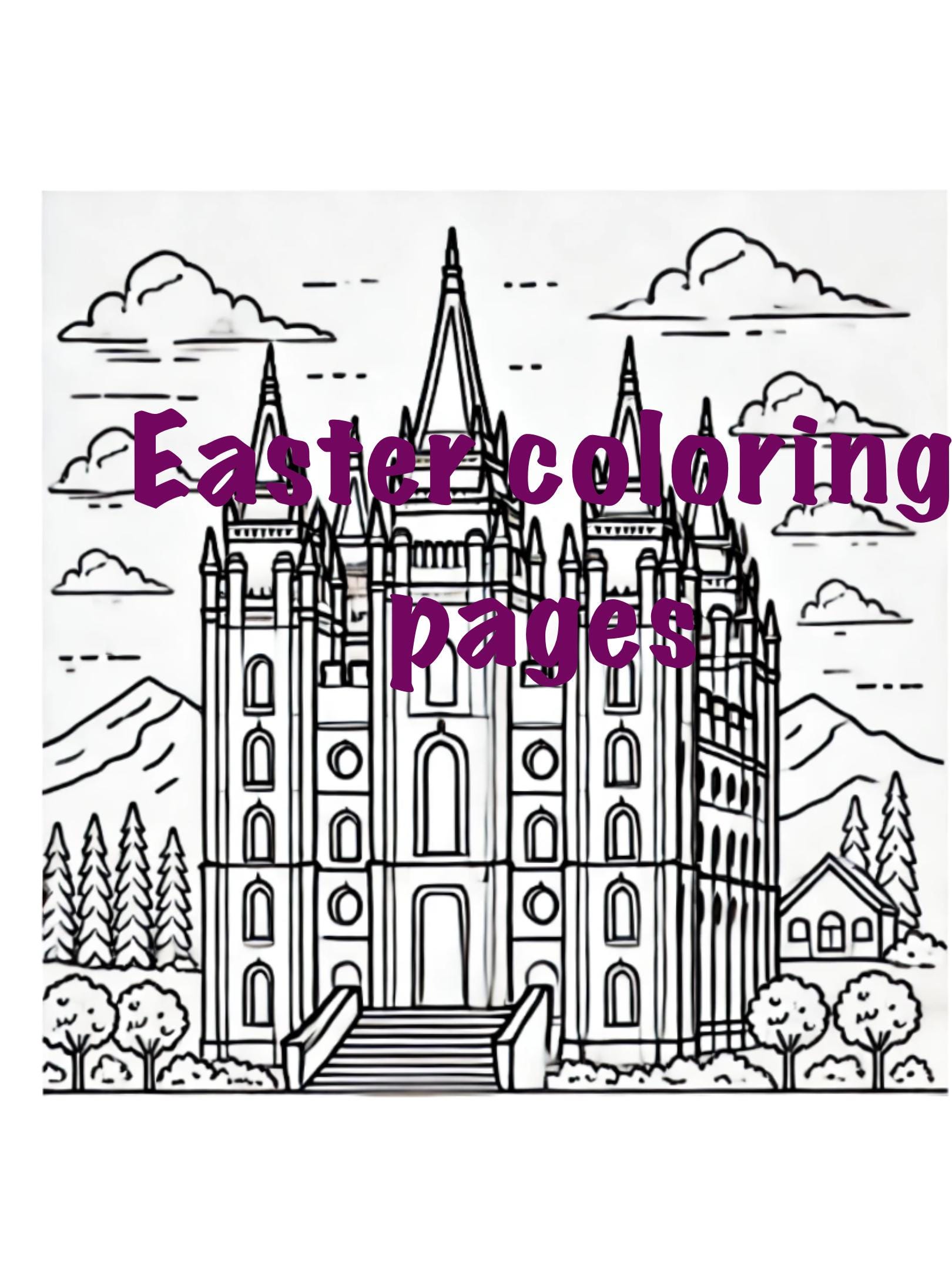 Easter Coloring Pages Downloads, Christian Coloring, Kids Coloring Book ...