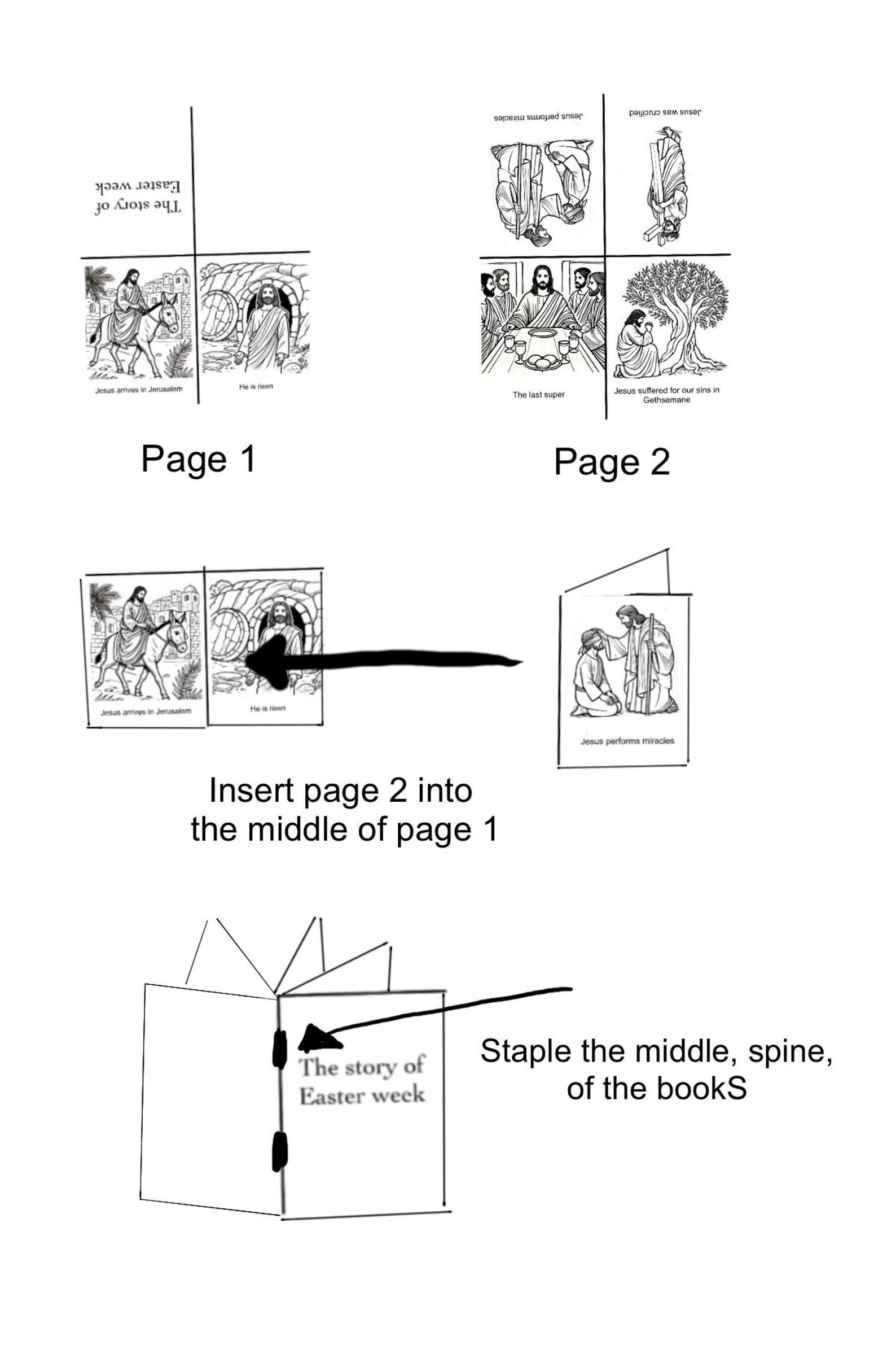 A Holy Week. Children’s Coloring Book. Sunday Book, Easter Sunday ...