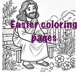 Easter Coloring Pages Downloads, Christian Coloring, Kids Coloring Book ...