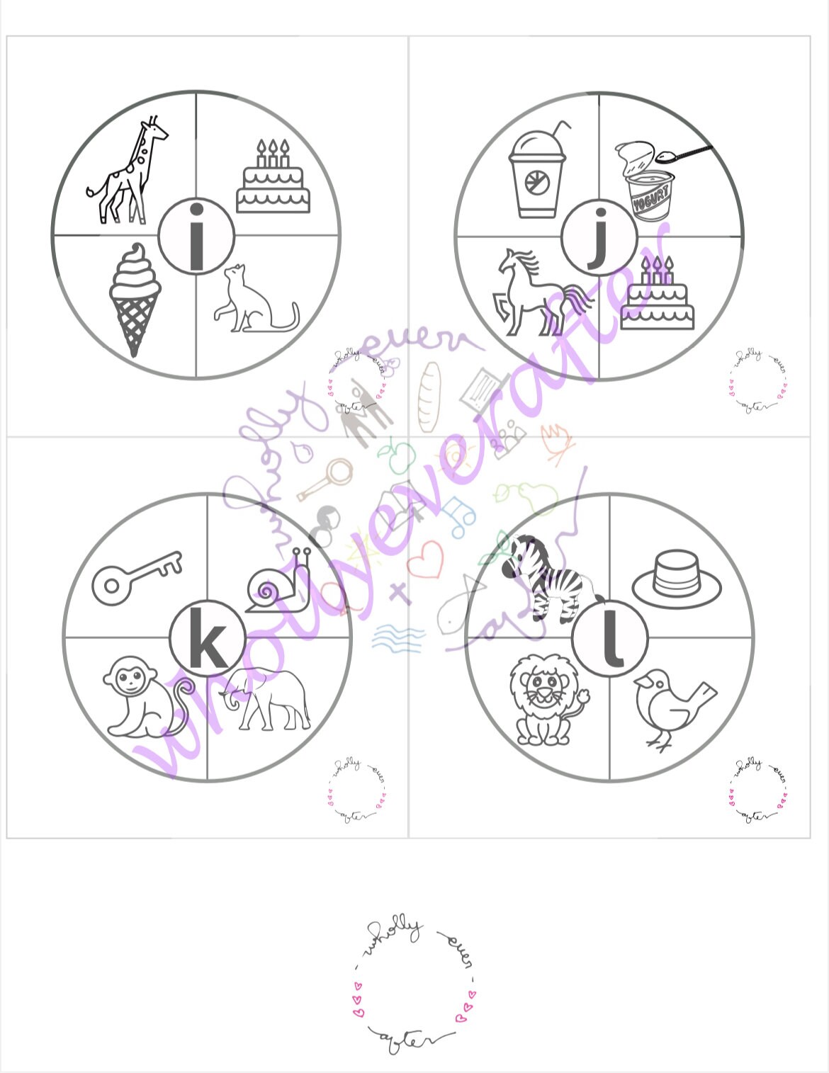 Printable Phonetics Objects Worksheet | Phonics | Alphabet Reading ...
