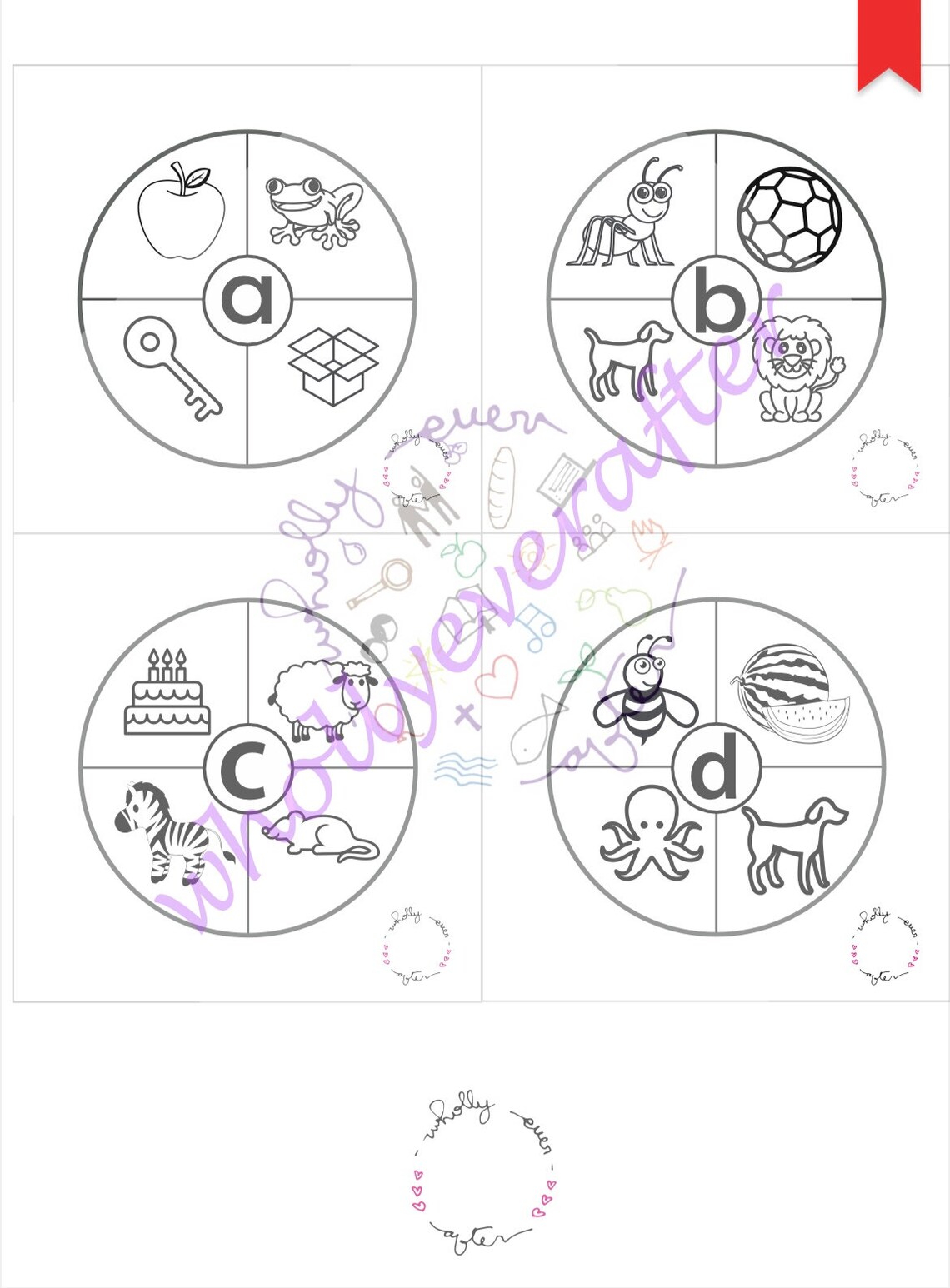 Printable Phonetics Objects Worksheet | Phonics | Alphabet Reading ...