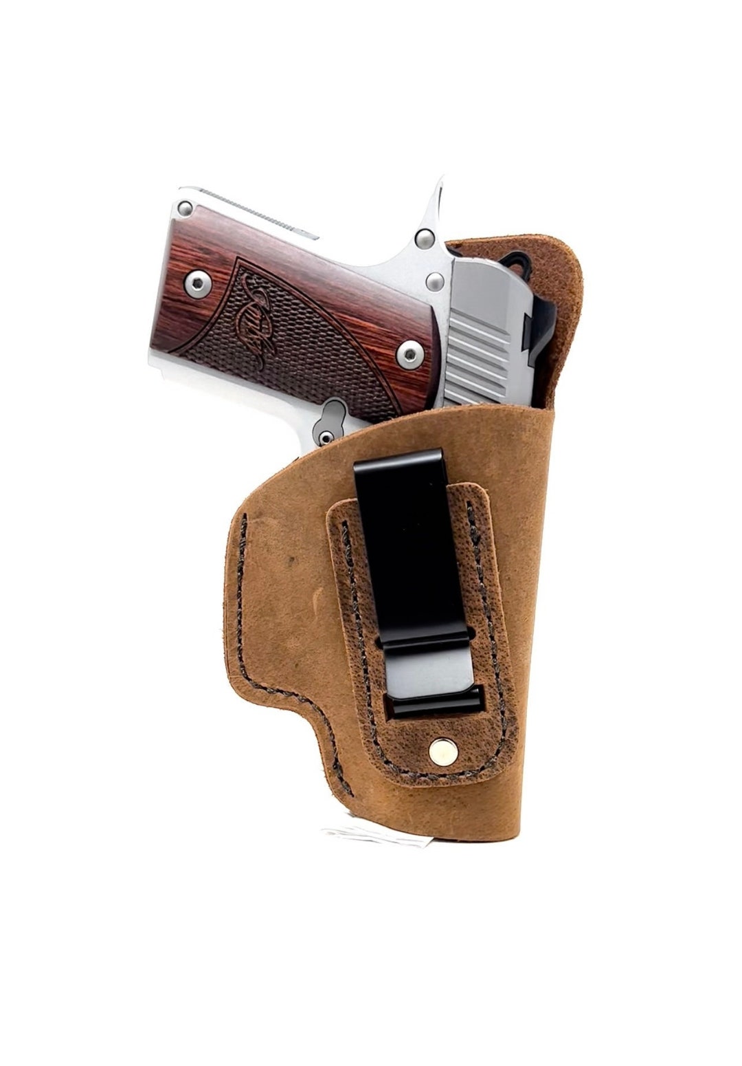 Kimber Micro 9mm Holster - SOFT Leather Inside the Waistband (IWB ...