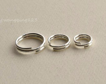 Silver Split Rings | Etsy