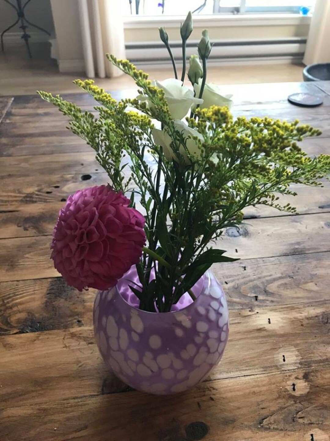 Lavender Glass Vase - Etsy