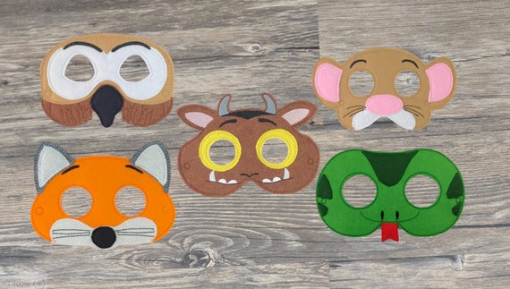Gruffalo mask Gruffalo and friends Halloween Gruffalo | Etsy