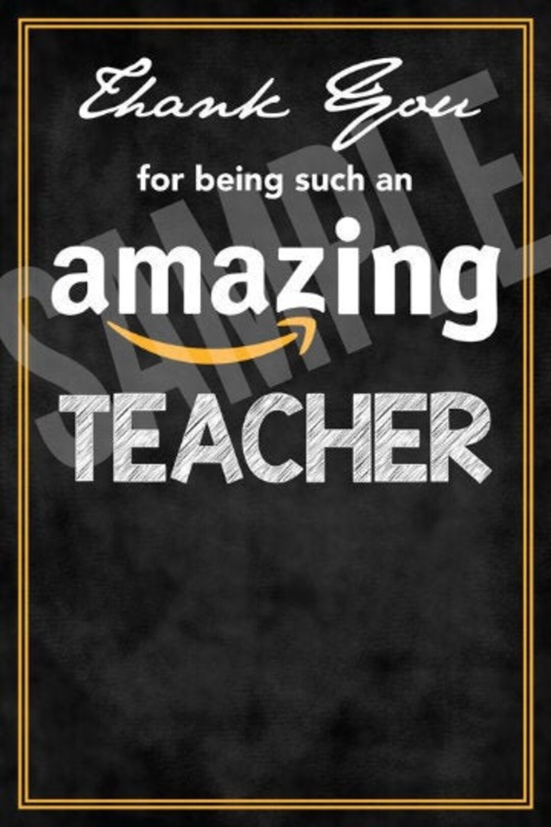 Thank You for Being an Amazing Teacher Card - Etsy