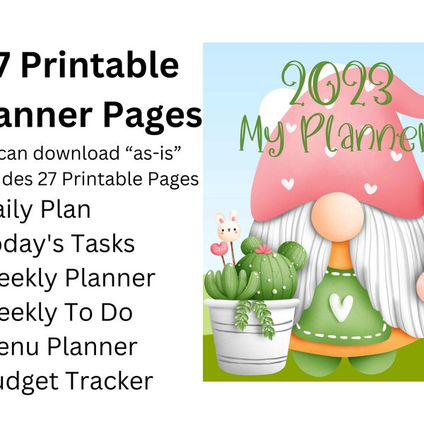 Gnome Planner - Etsy