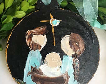 Nativity painting | Etsy