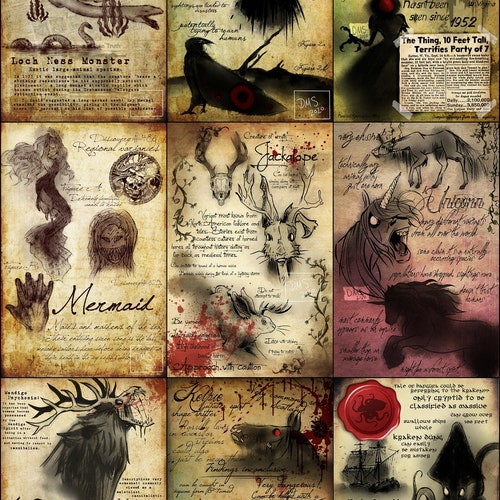 West Virginia Cryptozoology Monster Map | Etsy