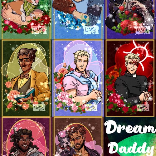 Dream Daddy Robert Damien Craig Joseph Mat Hugo Brian Amanda - Etsy