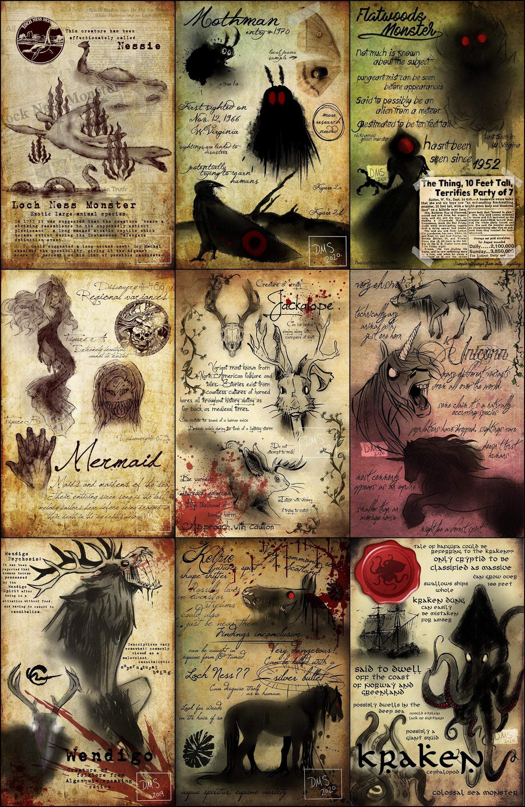 Cryptid Studies Digital Bundle - Etsy