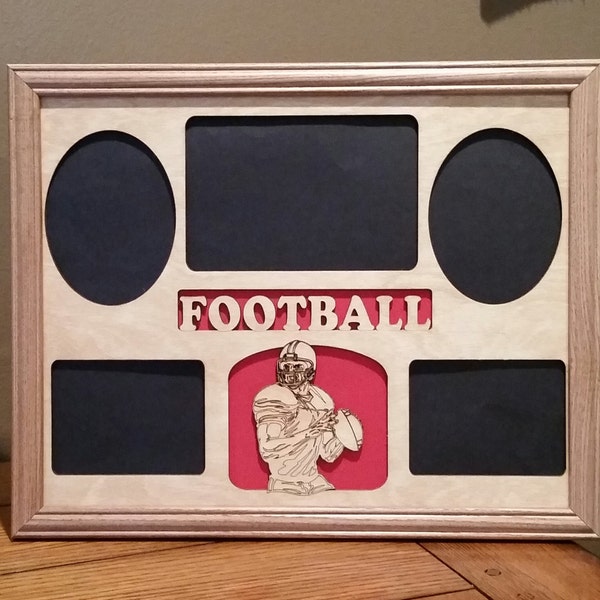 Football Photo Collage Frame - Etsy