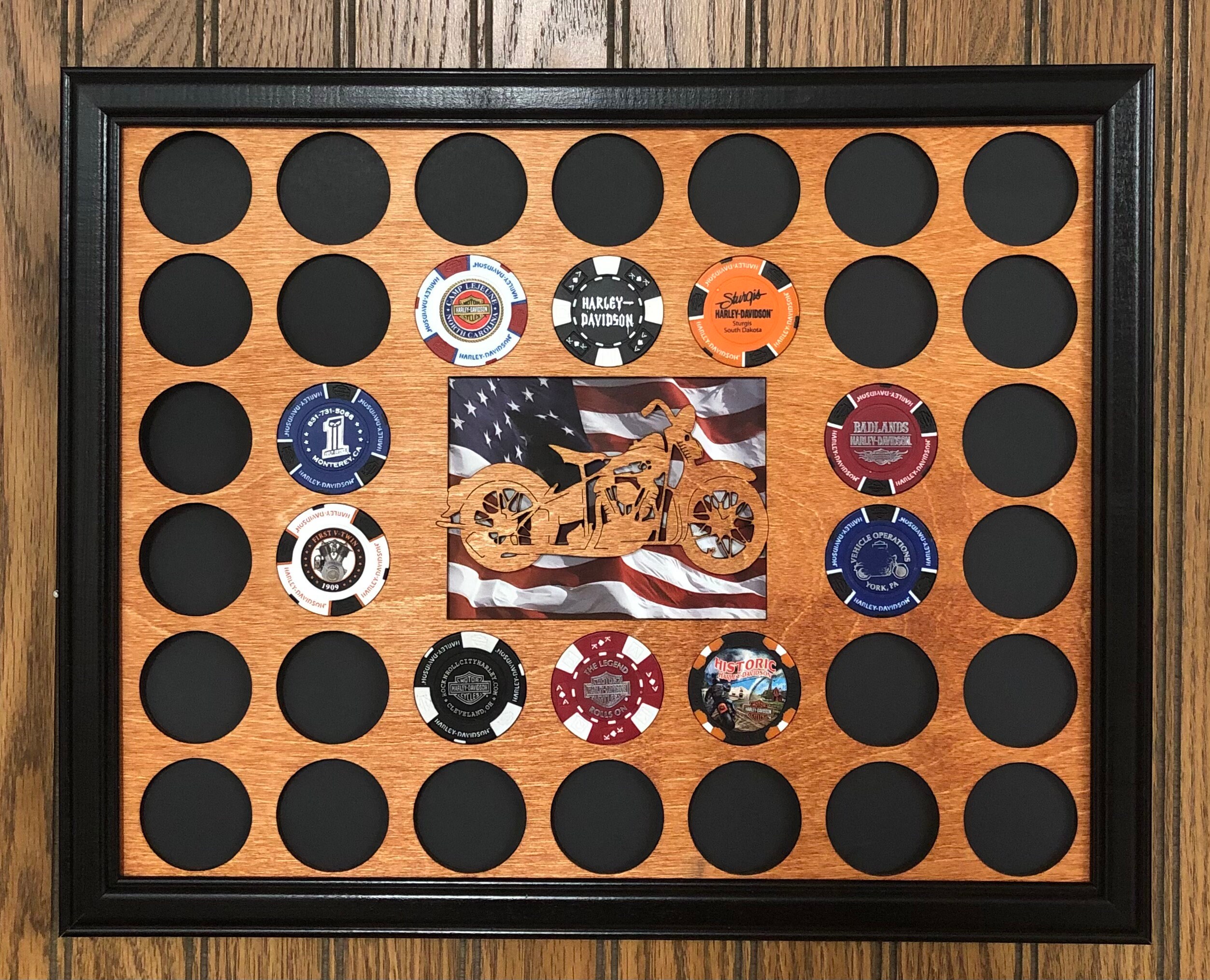 Poker Chip Frame Display Insert and Frame Fits 36 - Etsy