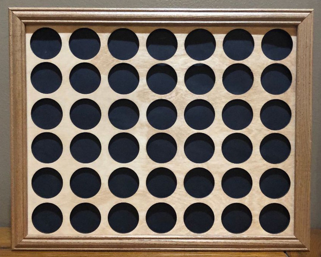 Poker Chip Frame Display Insert and Frame Fits 42 Harley-davidson or ...