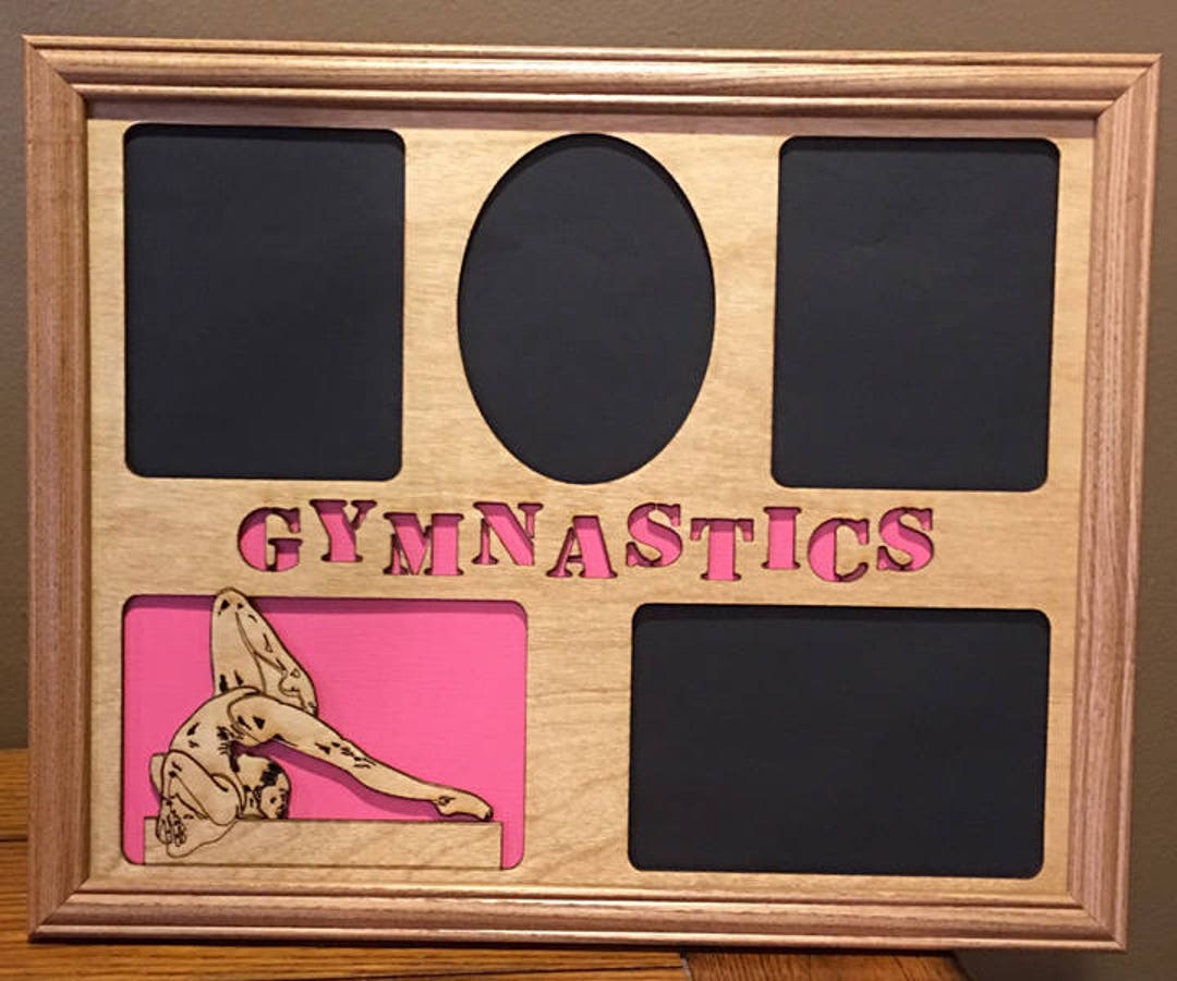 11x14 Gymnastics Laser Engraved Picture Frame With 4 Photo Holes ...