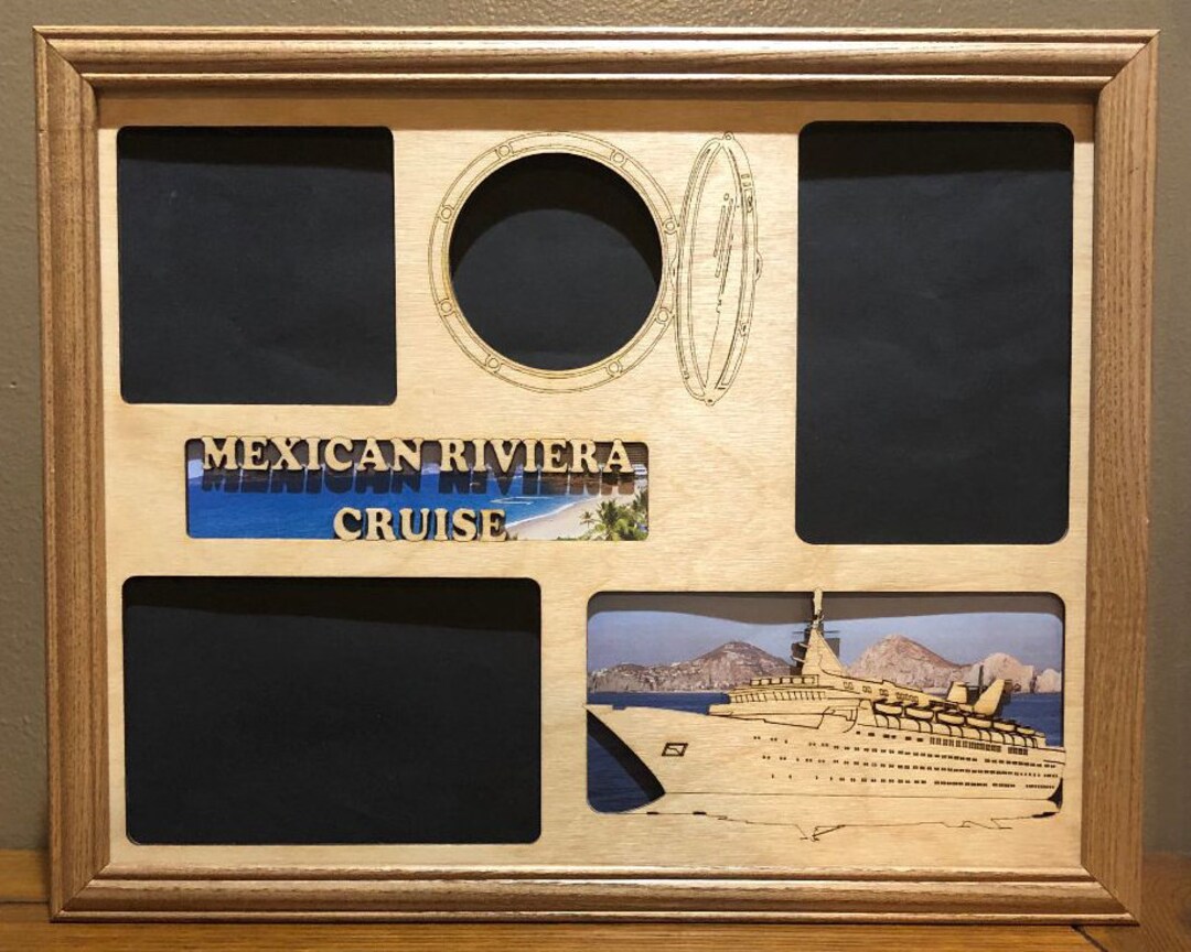 11x14 Mexican Riviera Cruise Vacation Laser Engraved Picture Frame With ...