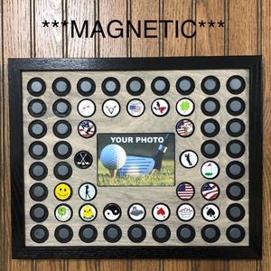 Golf Ball Markers Magnetic Display Fits58golf Ball Markers Frame&photo ...