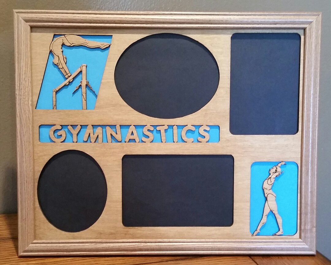 11x14 Gymnastics Laser Engraved Picture Frame With 4 Photo Holes ...
