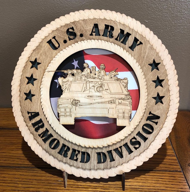 US Army Tank Armored Wall Tribute Sign ManCave Military | Etsy