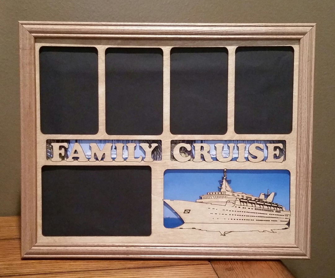 11x14 Family Cruise Vacation Laser Engraved Picture Frame With 5 Photo ...