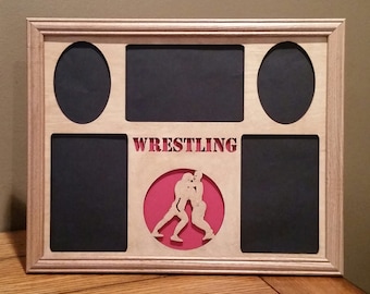 11x14 Wrestling Laser Engraved Picture Frame With 4 Photo | Etsy