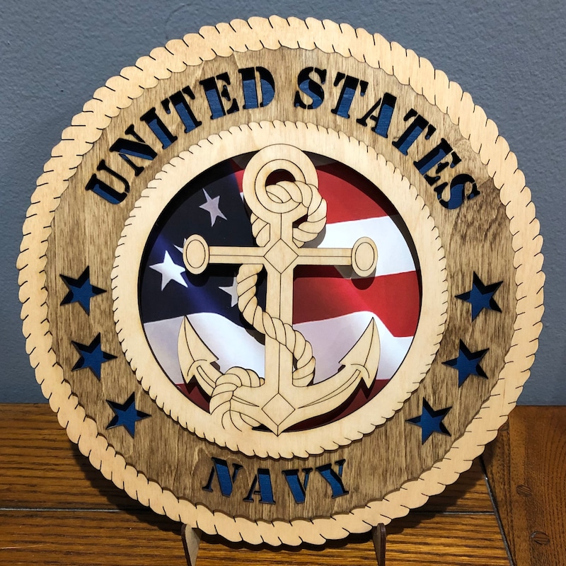 Navy Wall Decor - Etsy