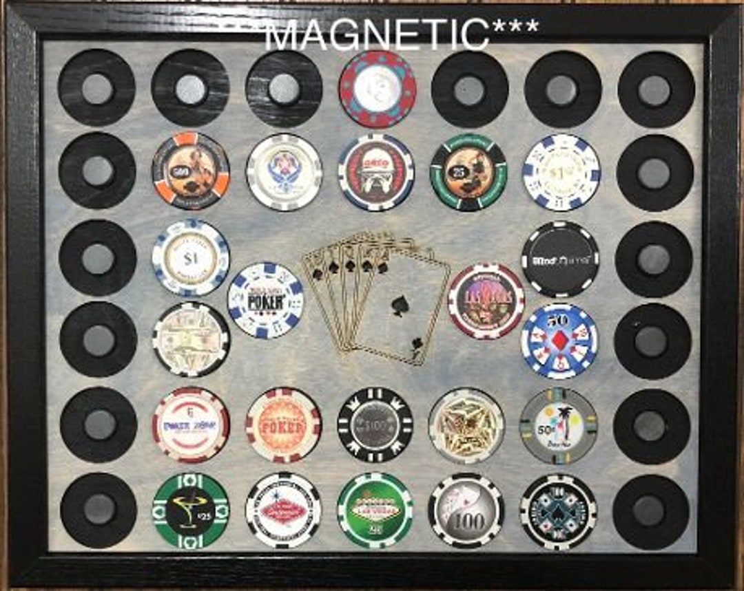 Harley Casino Style Chips Magnetic Display 11x14 Insert Fits 38 Harley ...