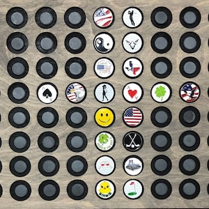 11x14 Golf Ball Markers Magnetic Display Fits 72 Golf Ball Markers ...