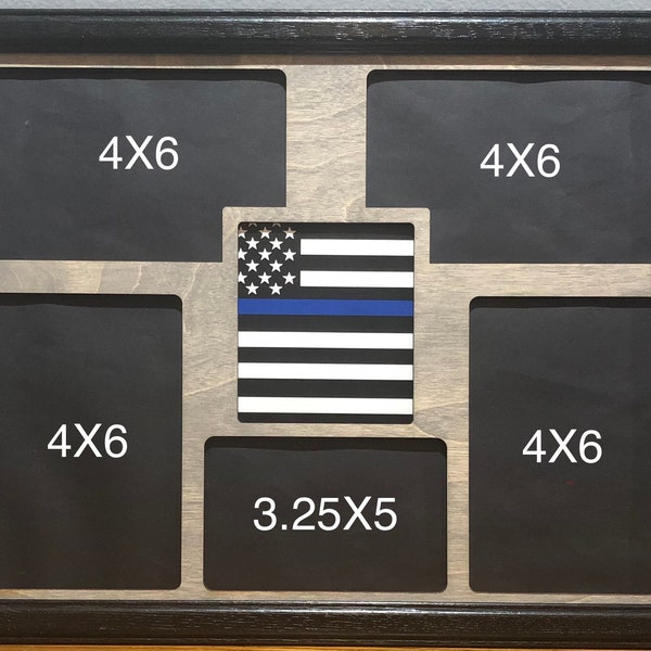 Blue Collage Picture Frame - Etsy