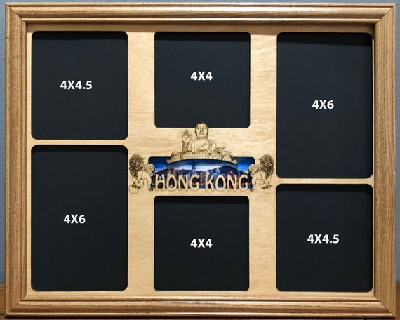 11x14 Hong Kong Vacation Laser Engraved Picture Frame With 6 - Etsy