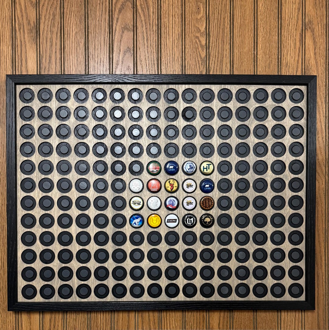 192 Bottle Caps Magnetic Displays 18X24 Fits 192 Bottle Caps With Frame ...