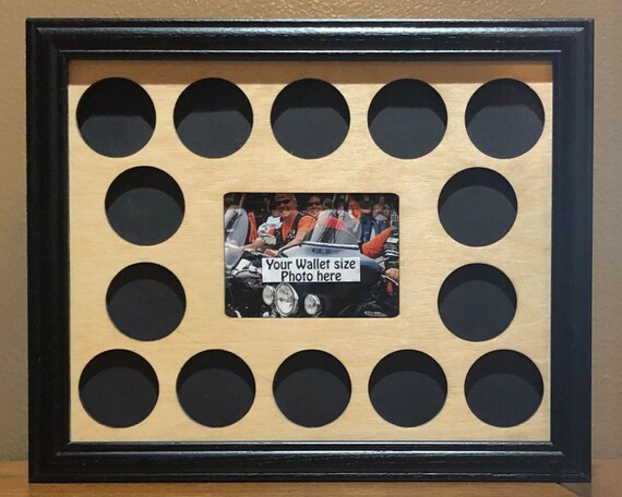 Poker Chip Frame Display 8x10 Insert and Frame With Hole for - Etsy