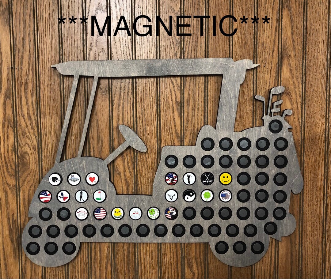 Golf Cart Ball Marker Magnetic Holder Holds Golf Ball Markers Hanger on ...