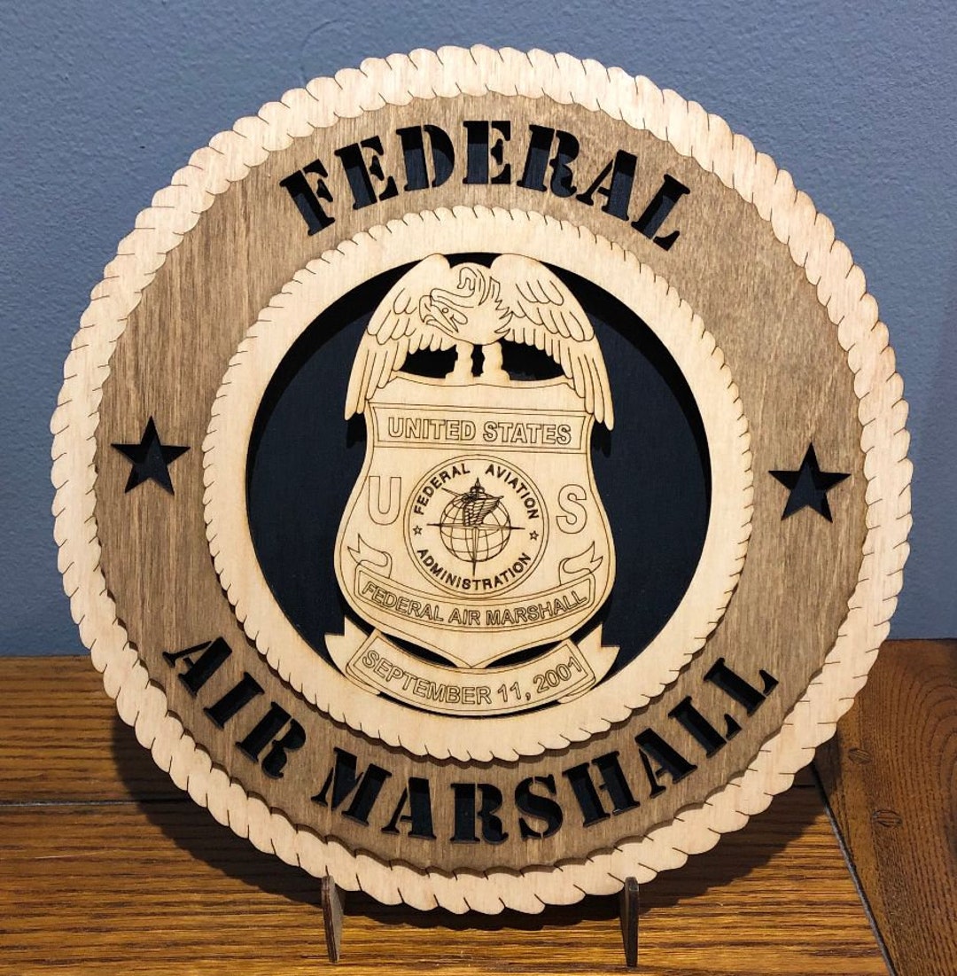 Federal Air Marshall Wall Tribute Mancave Protect And Serve