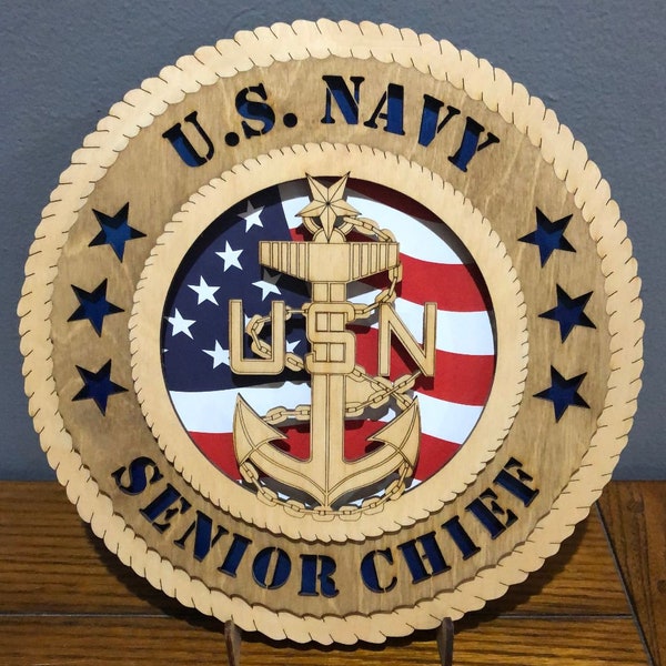 Navy Chief Wall Clock - Etsy