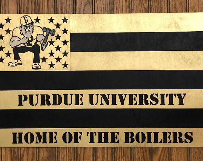 Purdue University Purdue Pete Officially Licensed American Flag Can Be ...