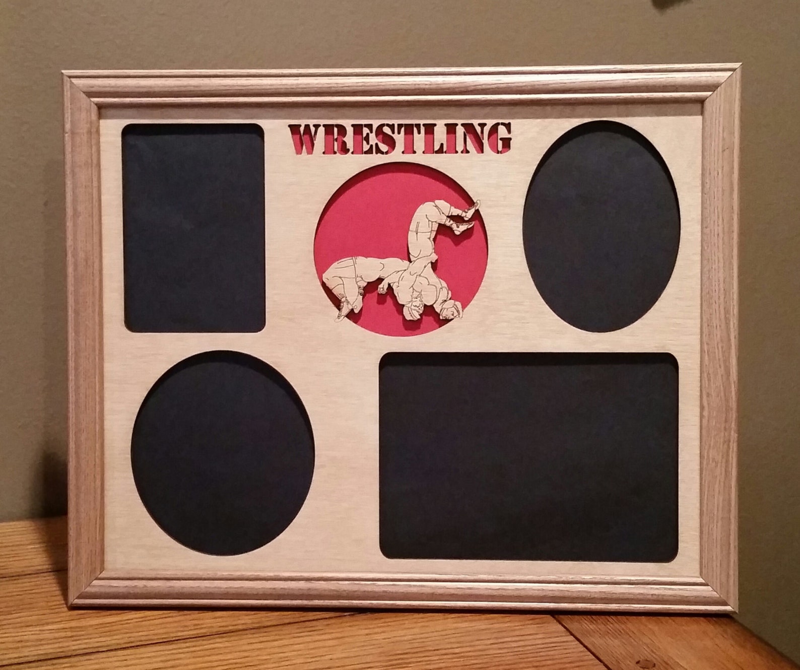 11x14 Wrestling Laser Engraved Picture Frame With 4 Photo - Etsy