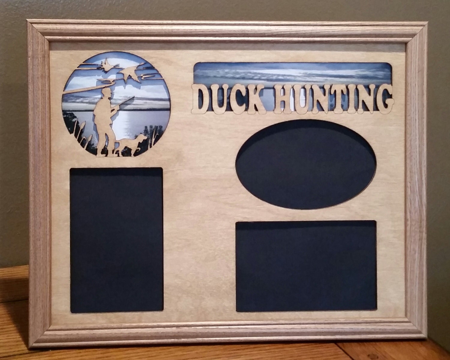 11x14 Duck Hunting Laser Engraved Picture Frame with 3 Photo | Etsy