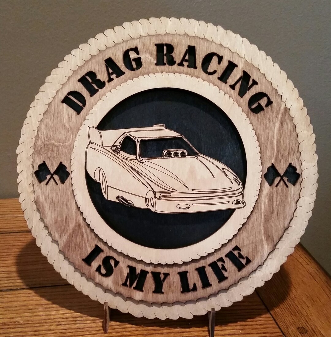 Drag Racing Laser Engraved Wall Tribute Sign Can Be Personalized ...
