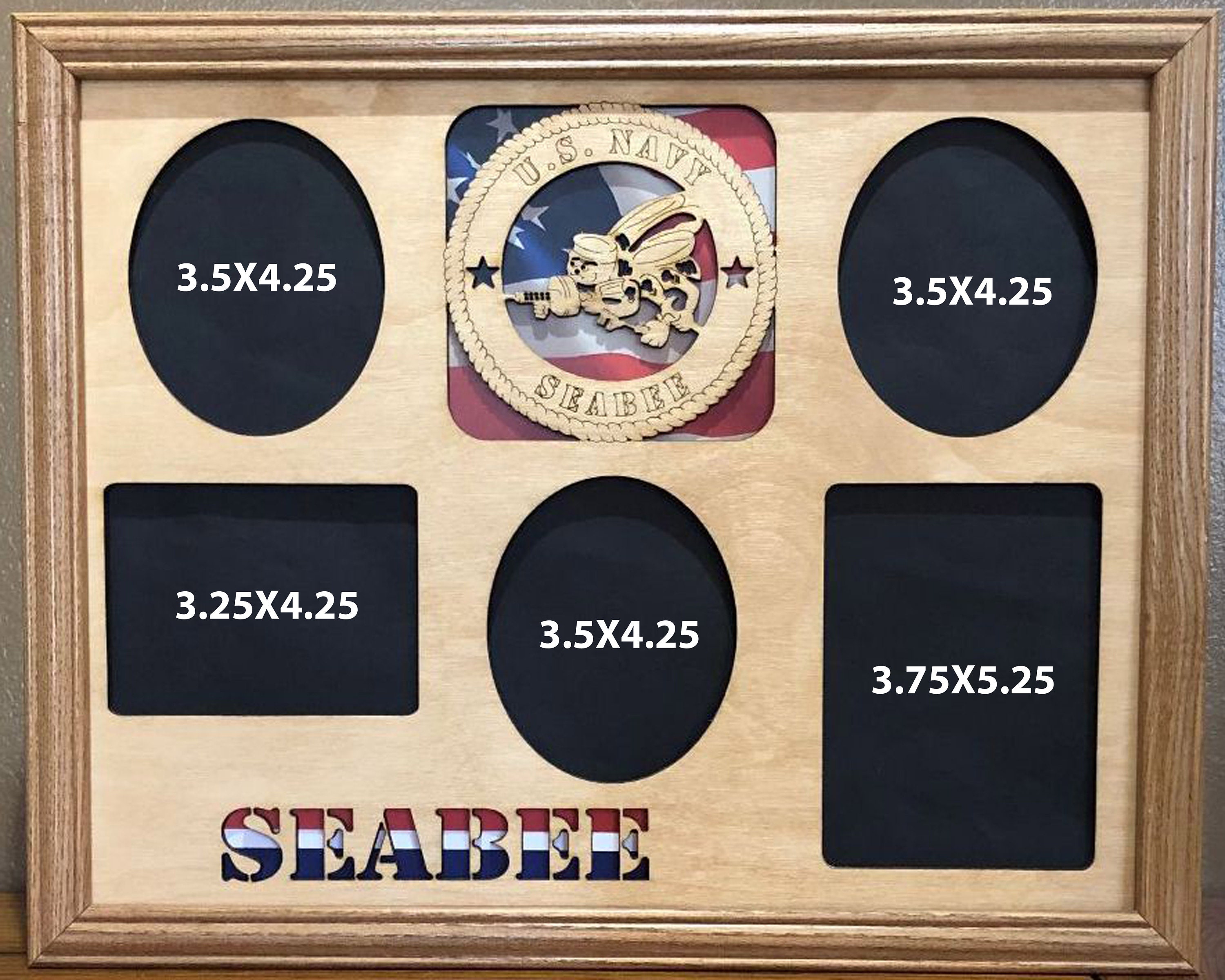 11x14 US Navy Seabee Laser Engraved Picture Frame With 5 Photo - Etsy