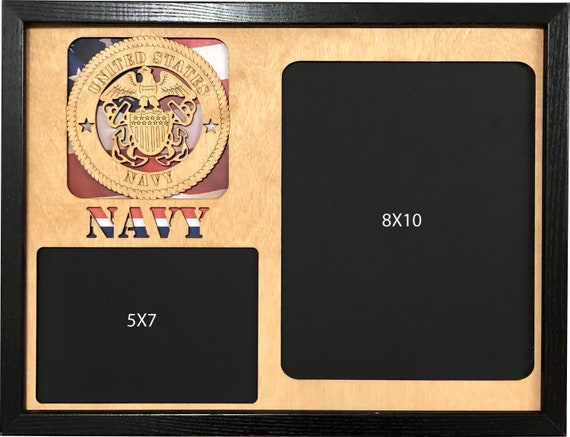 12x16 US Navy Laser Engraved Picture Frame and Matte With 2 - Etsy