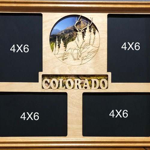 Colorado Laser Engraved Wood Picture Frame - Etsy