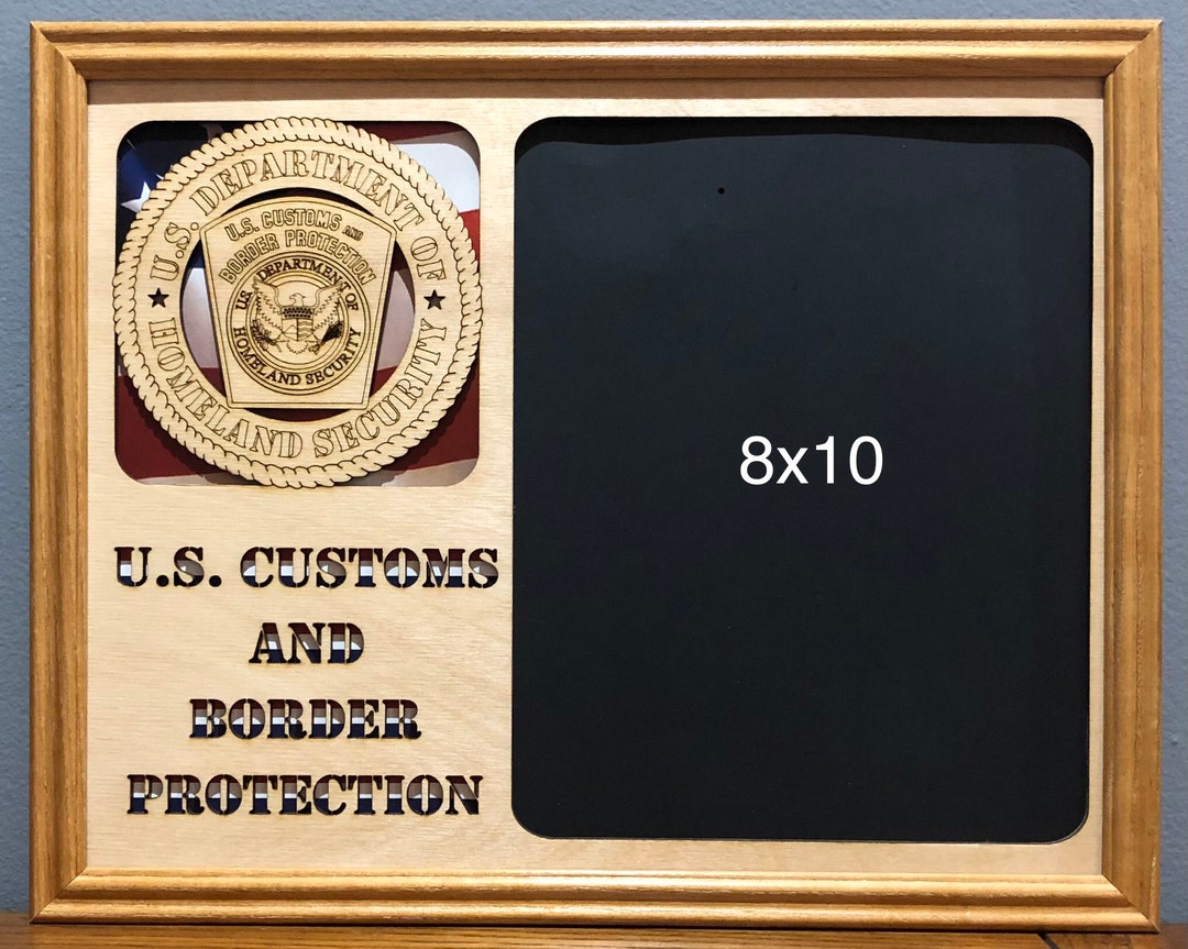 11x14 Customs & Border Patrol Laser Engraved Picture Frame With 8x10 ...