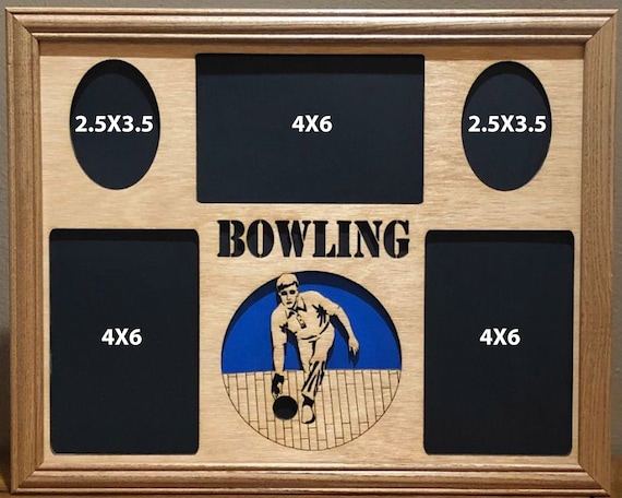 11x14 Bowling Laser Engraved Picture Frame With 5 Photo Holes - Etsy