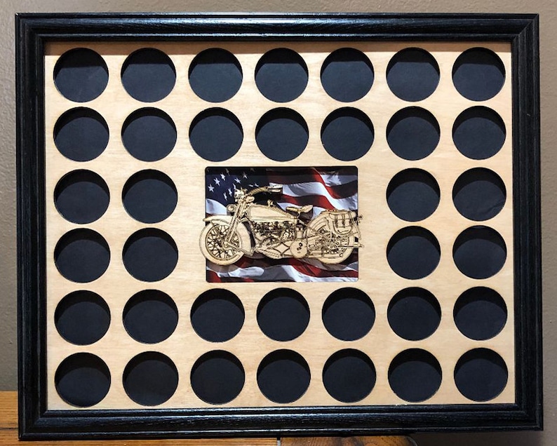 Poker Chip Frame Display Matte and Frame Optional Fits 36 | Etsy