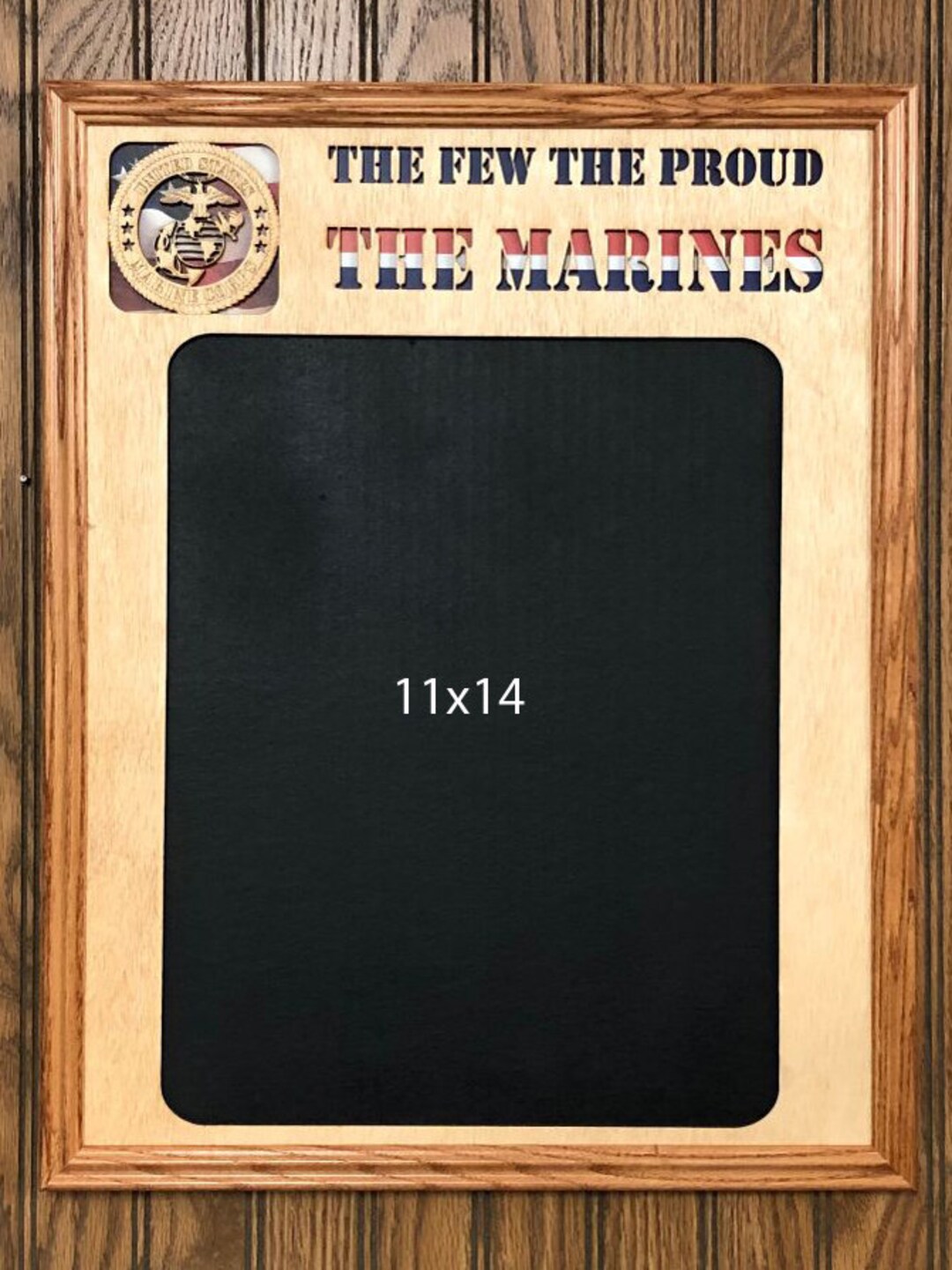 14x18 US Marines Laser Engraved Picture Frame With 1 Photo Hole's for ...