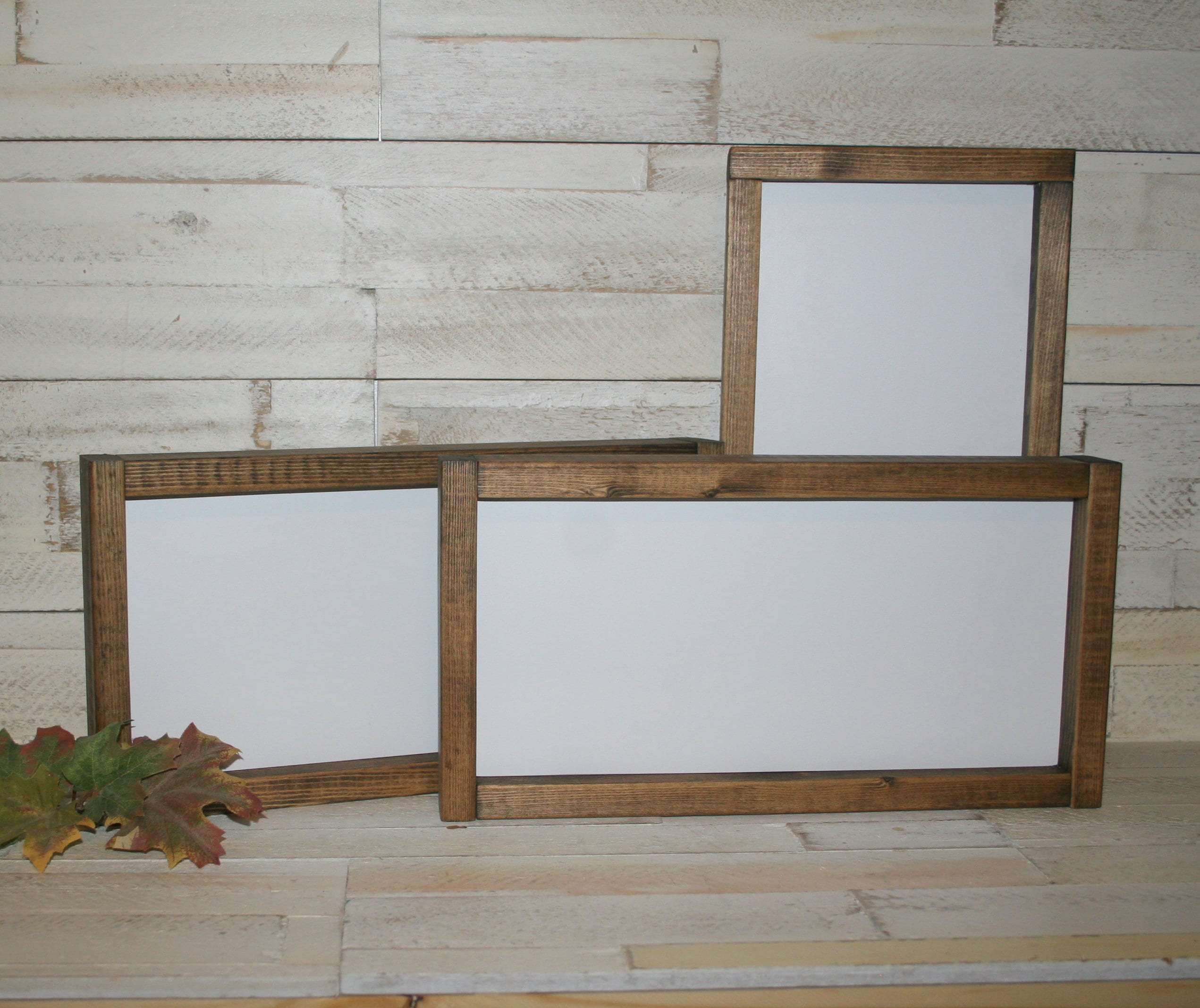 Set of 3 Blank Wood Signs with Frame Blank DIY Sign Wood | Etsy