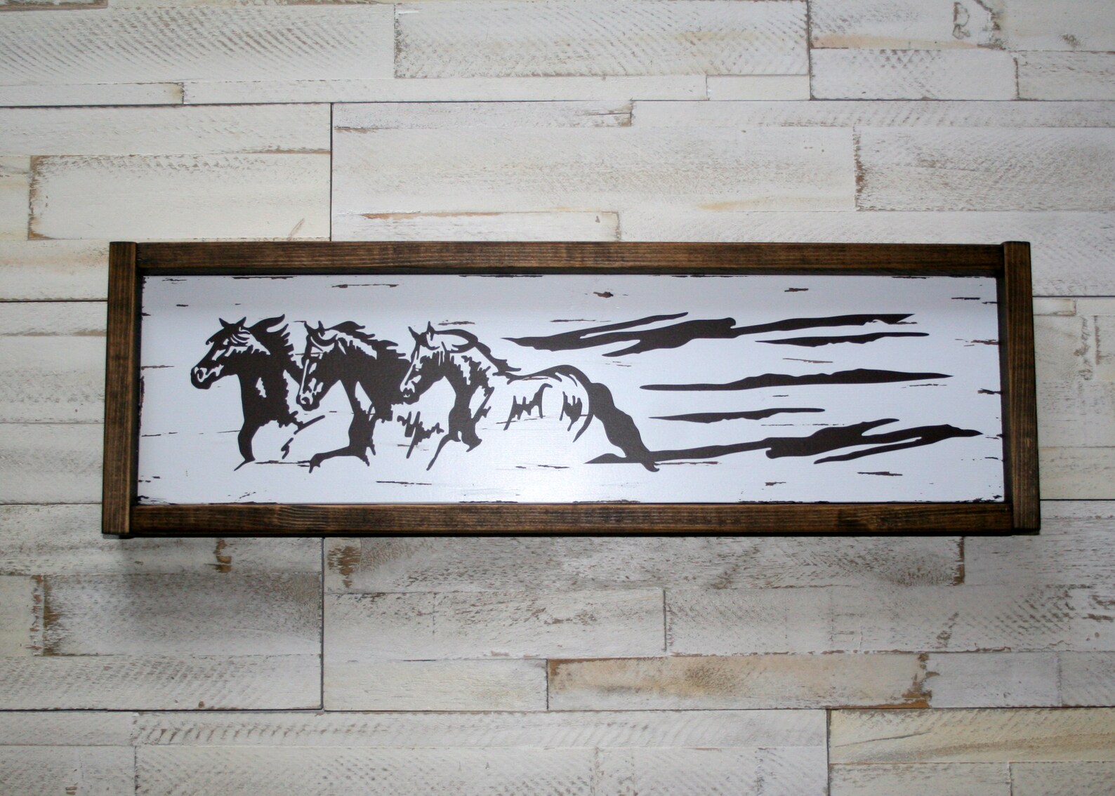 Rustic Running Horse Sign Western Ranch Equine Decor Barn | Etsy