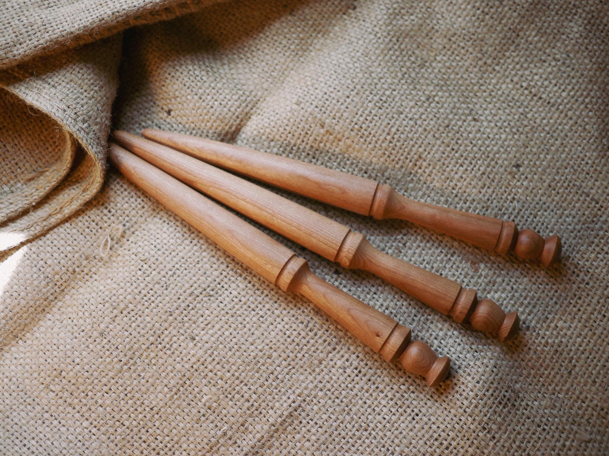Scottish Spurtle Cherry Wood Woodturned - Etsy