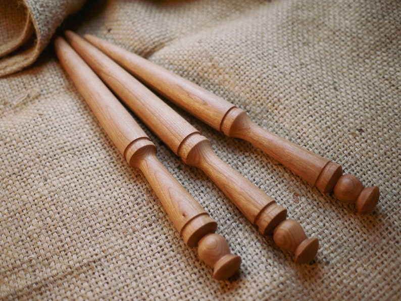 Scottish Spurtle Cherry Wood Woodturned - Etsy